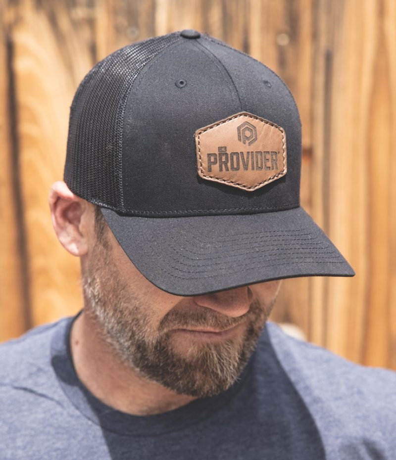 Leather Patch Black Hat - The Provider